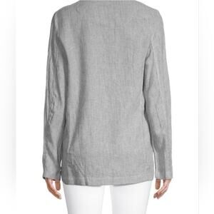 Max Studio | Jackets & Coats | Max Studio Linen Blend Blazer In Black ...